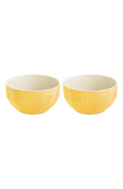 STAUB Ceramic 2-piece Large Universal Bowl Set - Citron
