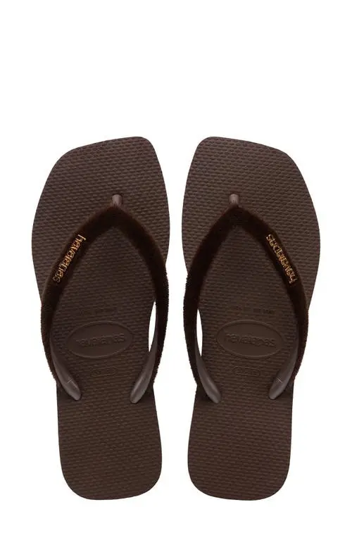 Havaianas Slim Square Plush Flip Flop
