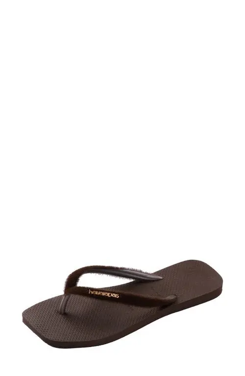 Havaianas Slim Square Plush Flip Flop