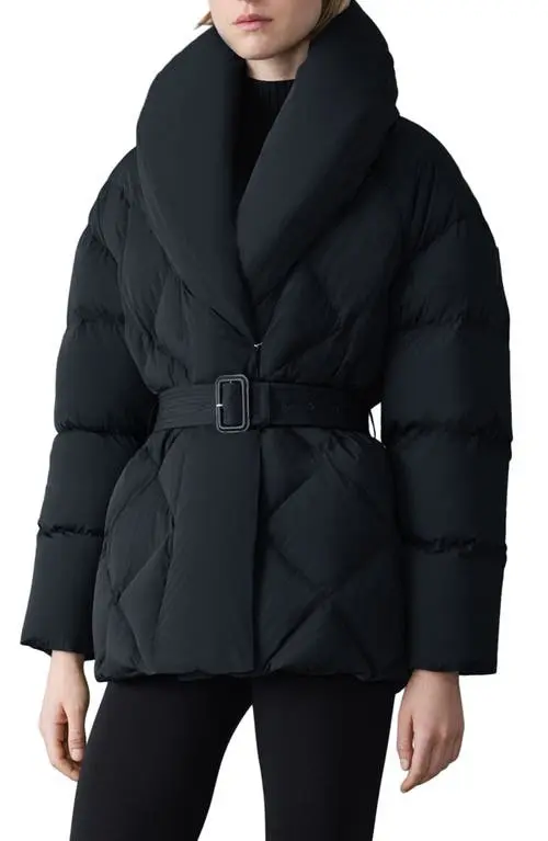 Mackage Belted Quilted Down Jacket