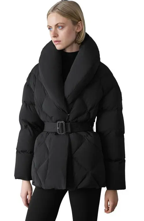 Mackage Belted Quilted Down Jacket
