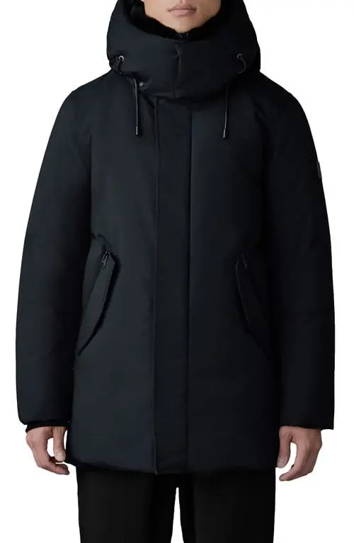 Mackage Sullivan Water Repellent Down Parka With Removable Bib - Black