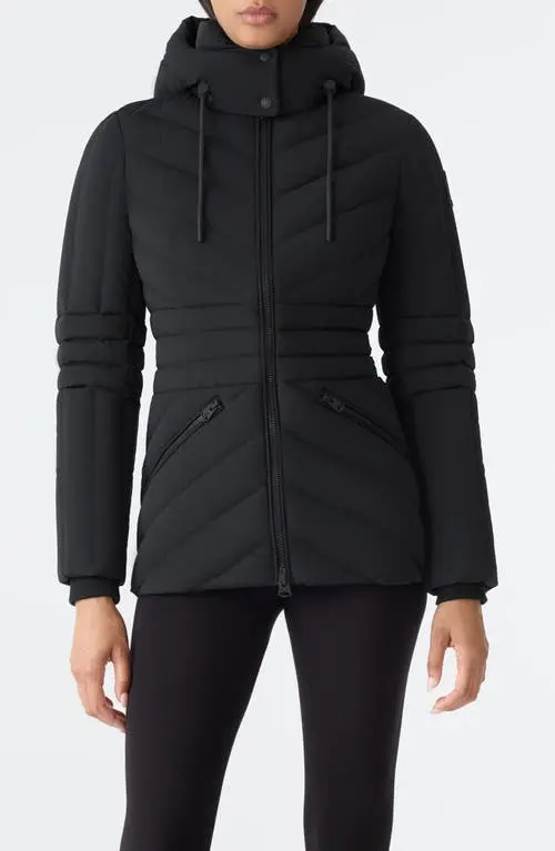 Mackage Nadia Hooded Quilted Down Jacket - Black