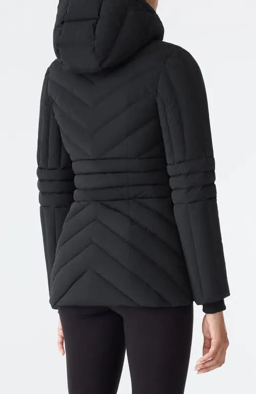 Mackage Nadia Hooded Quilted Down Jacket - Black