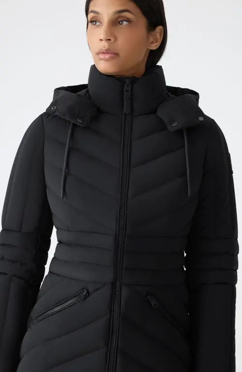 Mackage Nadia Hooded Quilted Down Jacket - Black