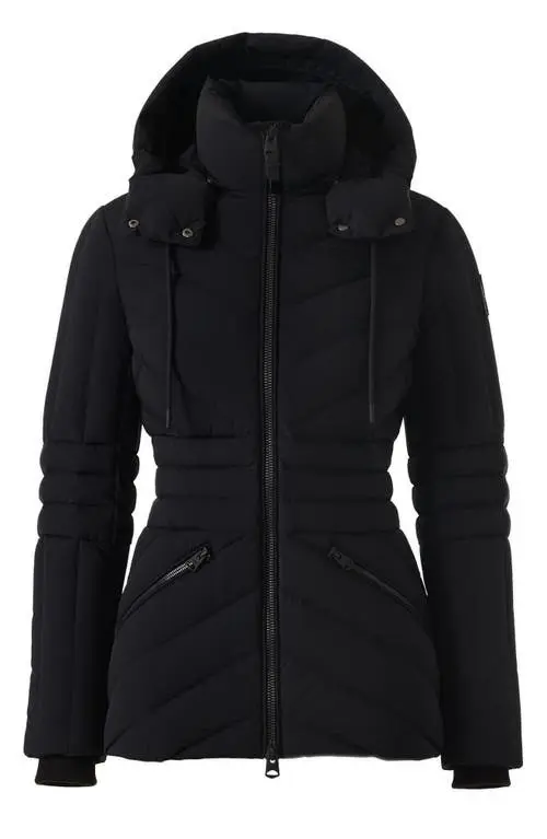 Mackage Nadia Hooded Quilted Down Jacket - Black