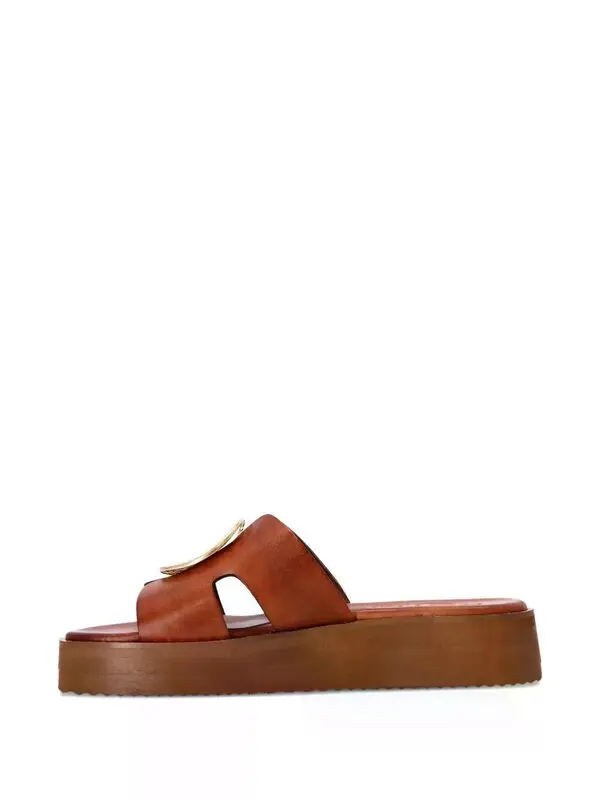 KOTRIS SANDALS Leather Platform Sandals