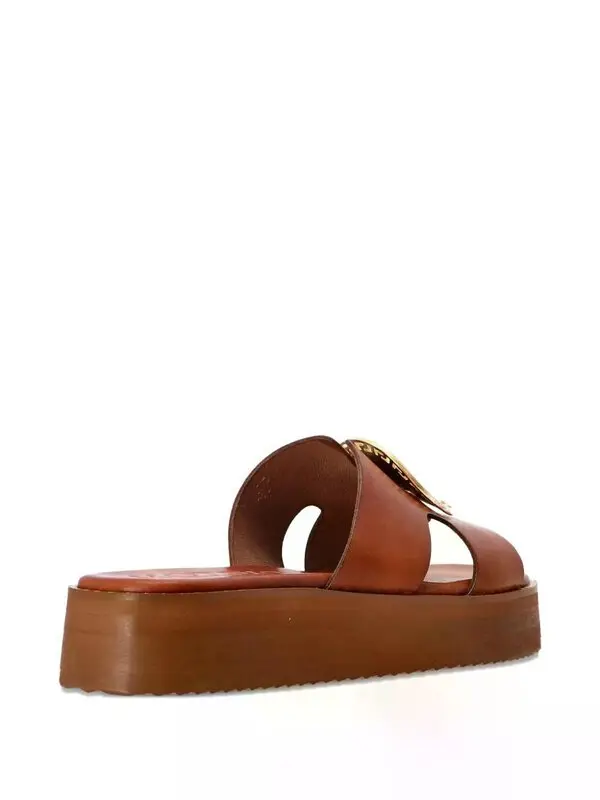 KOTRIS SANDALS Leather Platform Sandals