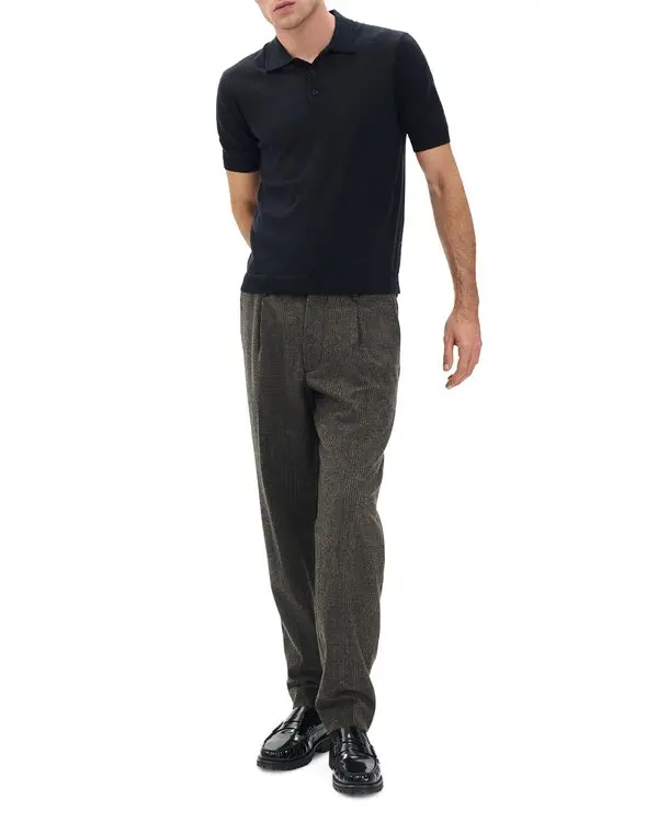 Rag & Bone Evan Italian Regular Fit Trousers - Brown Plaid