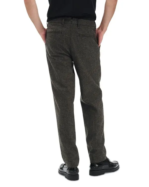 Rag & Bone Evan Italian Regular Fit Trousers - Brown Plaid