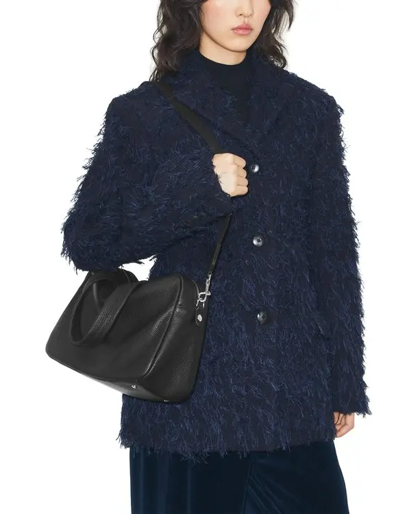 Tory Burch Leather Satchel - Black