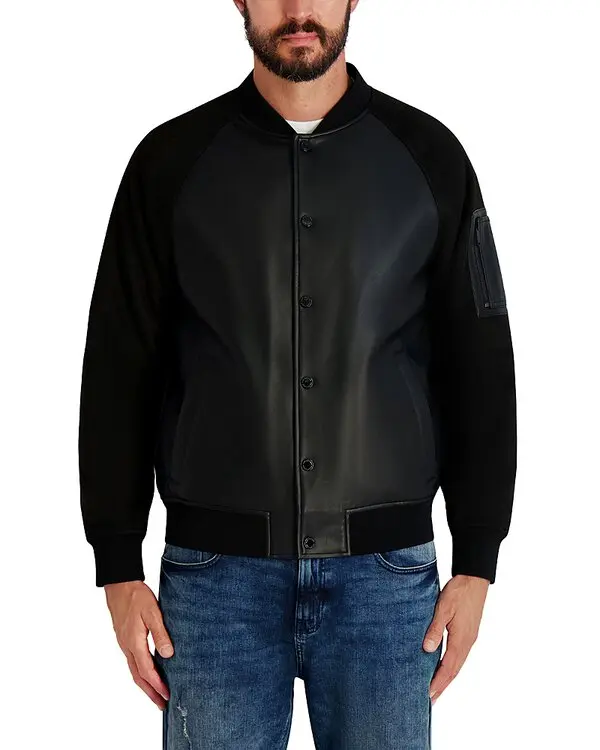 Karl Lagerfeld Paris Raglan Bomber Jacket