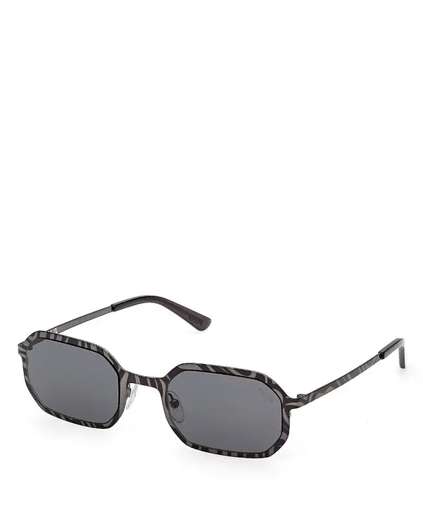 Emilio Pucci 52mm Geometric Sunglasses - Black/smoke
