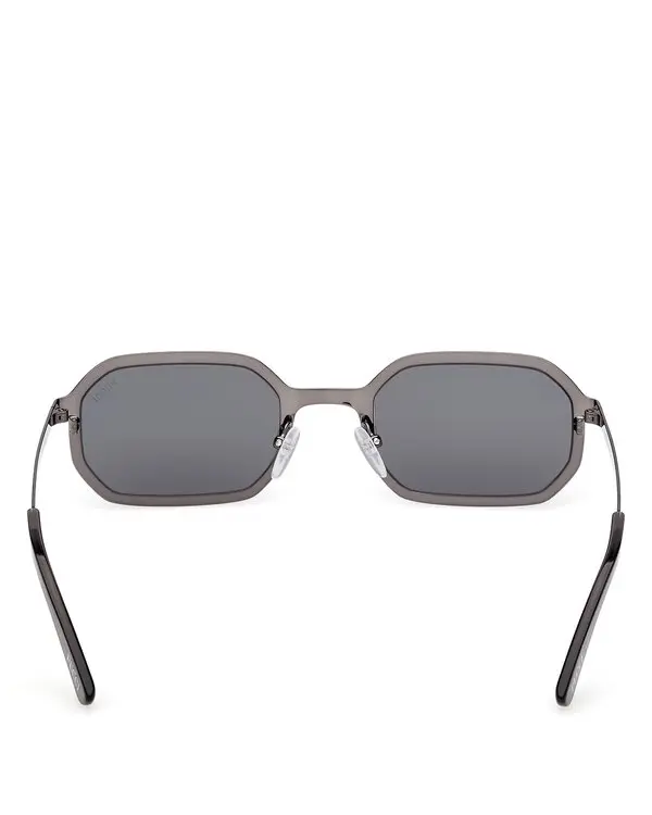 Emilio Pucci 52mm Geometric Sunglasses - Black/smoke