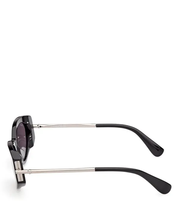 Max Mara Oval Sunglasses 54mm - Black/smoke