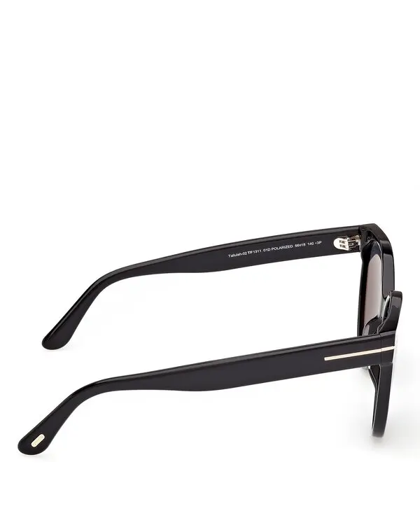 TOM FORD Tallulah Round Sunglasses 56mm - Black/smoke