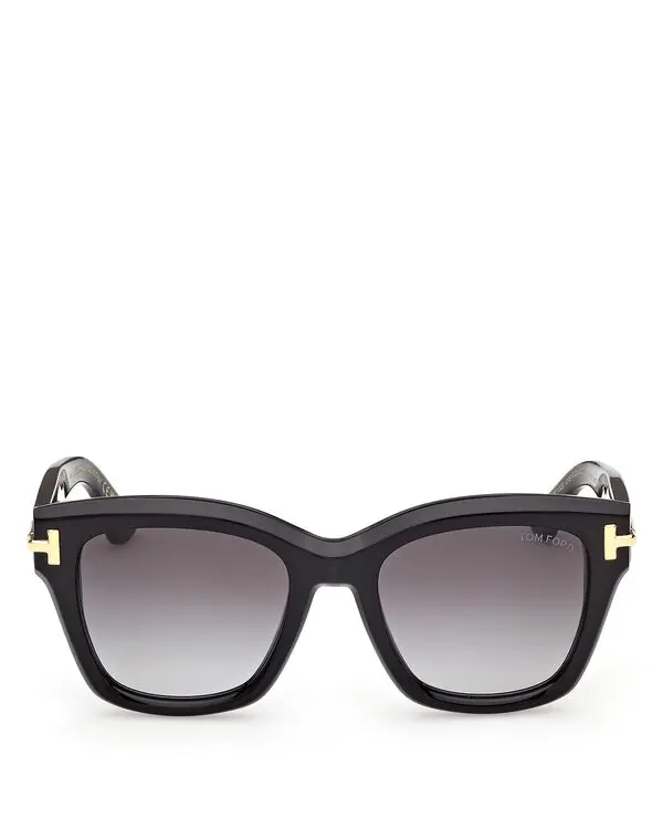 TOM FORD Butterfly Sunglasses, 53mm - Black/smoke