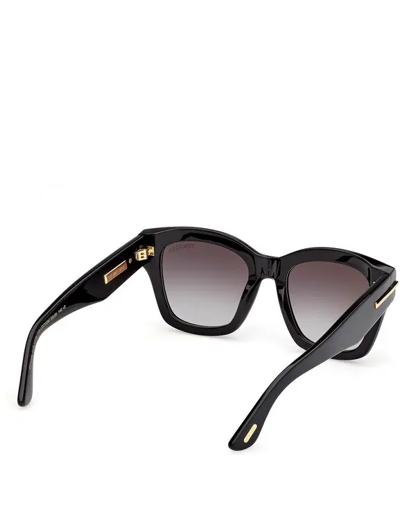 TOM FORD Butterfly Sunglasses, 53mm - Black/smoke