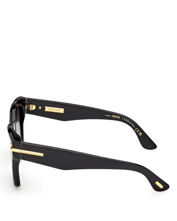 TOM FORD Butterfly Sunglasses, 53mm - Black/smoke
