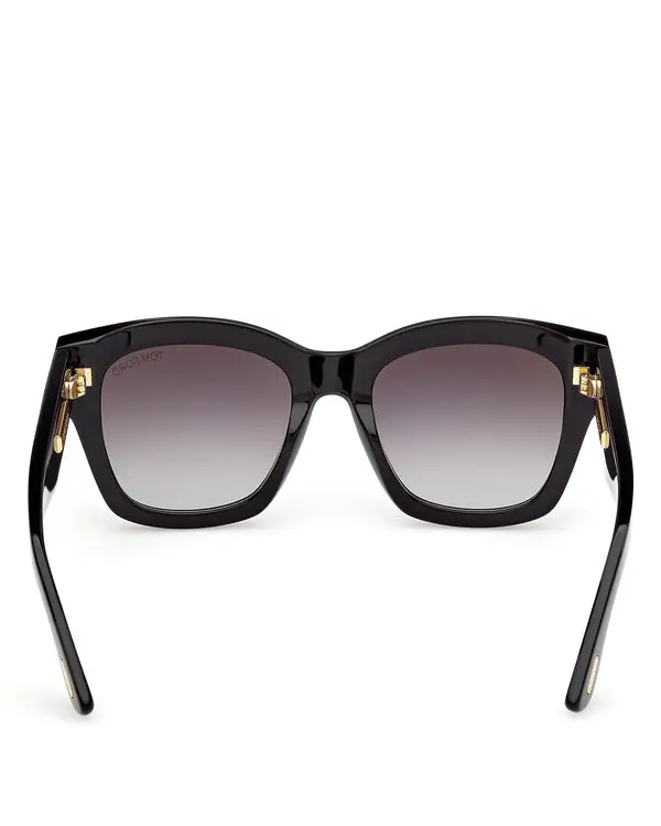 TOM FORD Butterfly Sunglasses, 53mm - Black/smoke