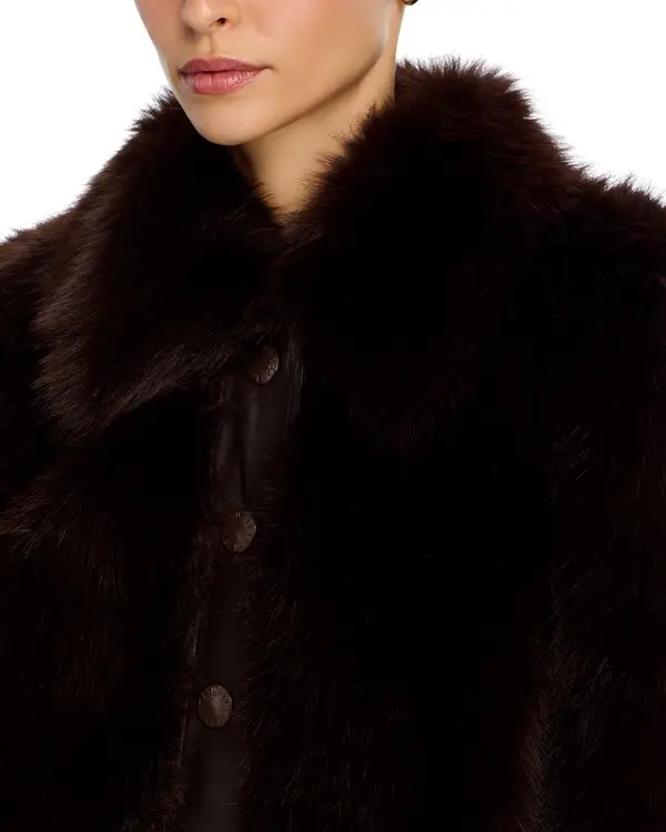 L'Agence Claira Faux Fur Jacket