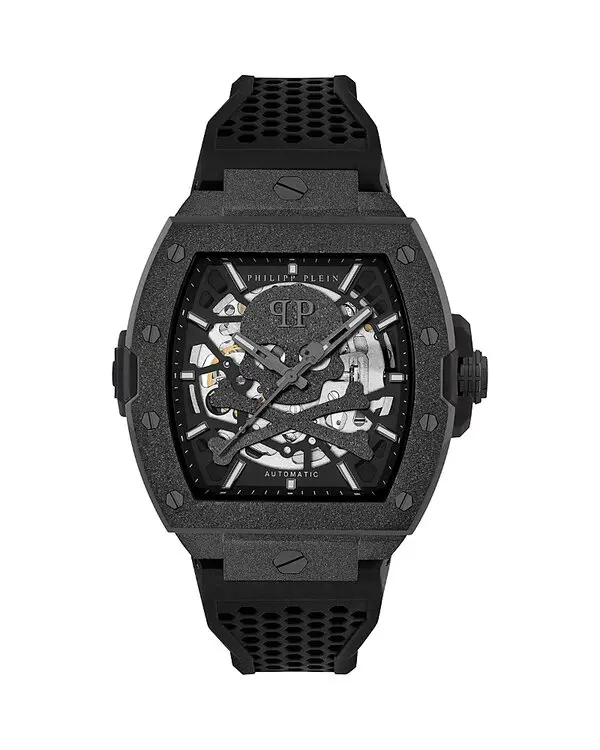 Philipp Plein The $keleton Frosted Watch - Black/black