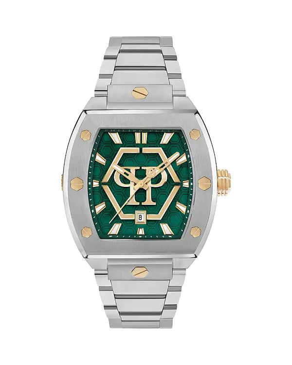 Philipp Plein The Hexagon Phantom Watch, 44mm - Green/silver