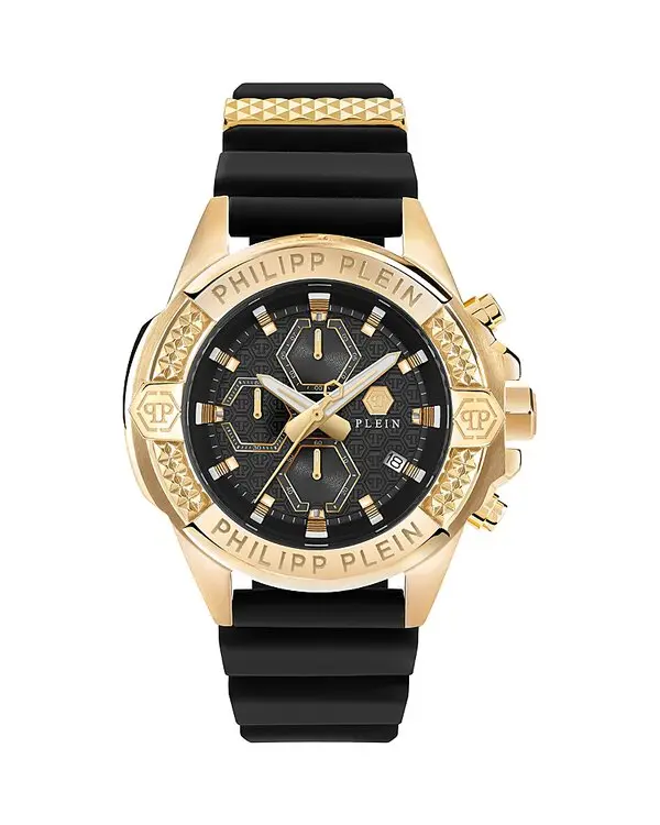 Philipp Plein The $kull Chronograph, 44mm - Black/black