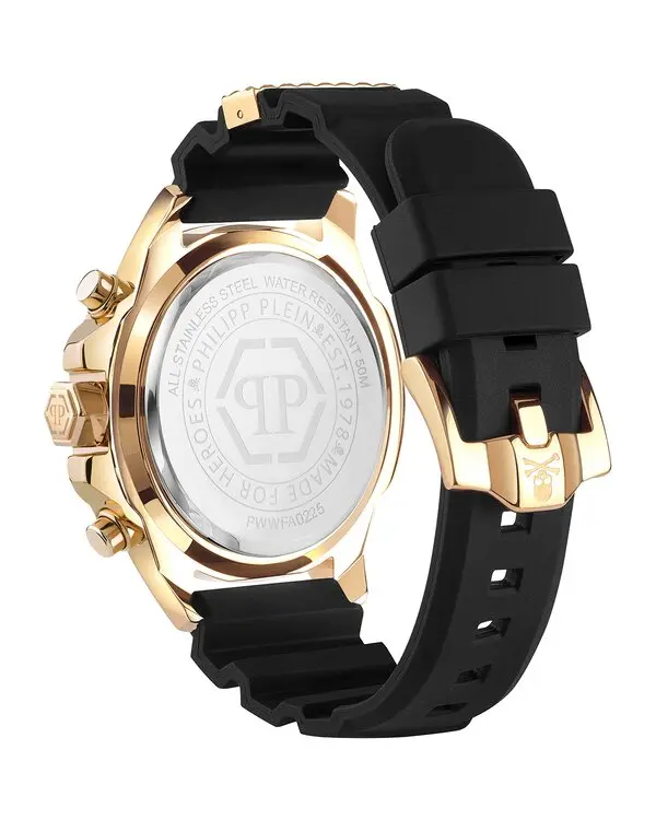 Philipp Plein The $kull Chronograph, 44mm - Black/black