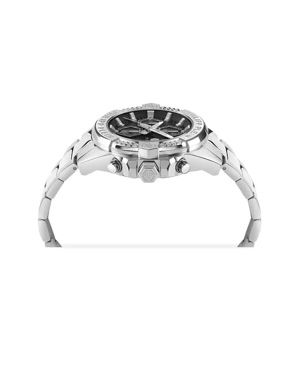 Philipp Plein The $kull Chronograph, 44mm - Black/silver