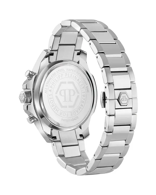 Philipp Plein The $kull Chronograph, 44mm - Black/silver