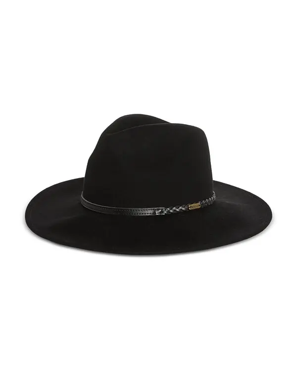 Barbour Tack Wool Fedora Hat - Black