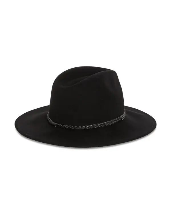 Barbour Tack Wool Fedora Hat - Black