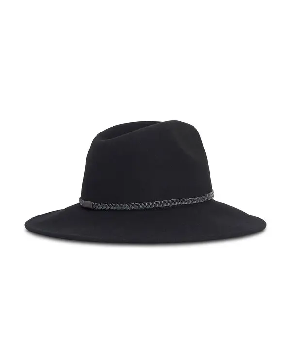 Barbour Tack Wool Fedora Hat - Black