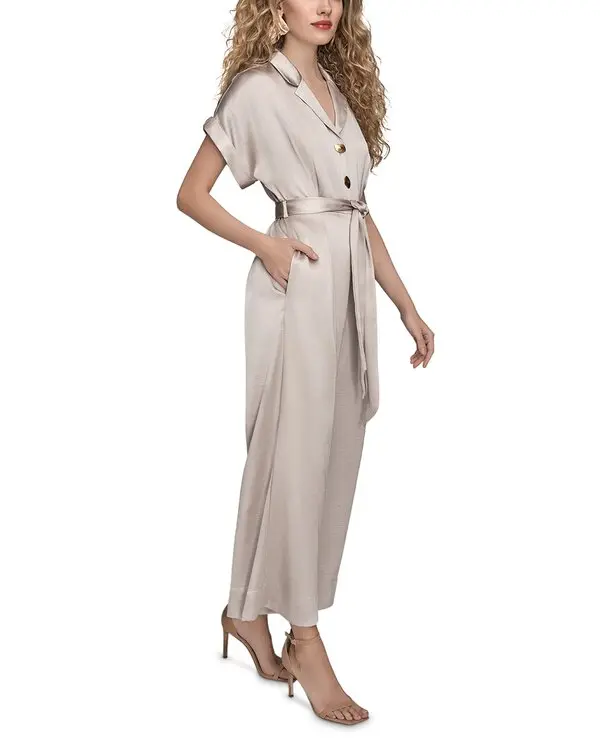 Donna Karan New York Tie Waist Jumpsuit