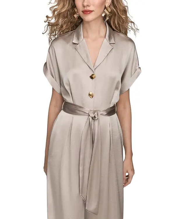 Donna Karan New York Tie Waist Jumpsuit