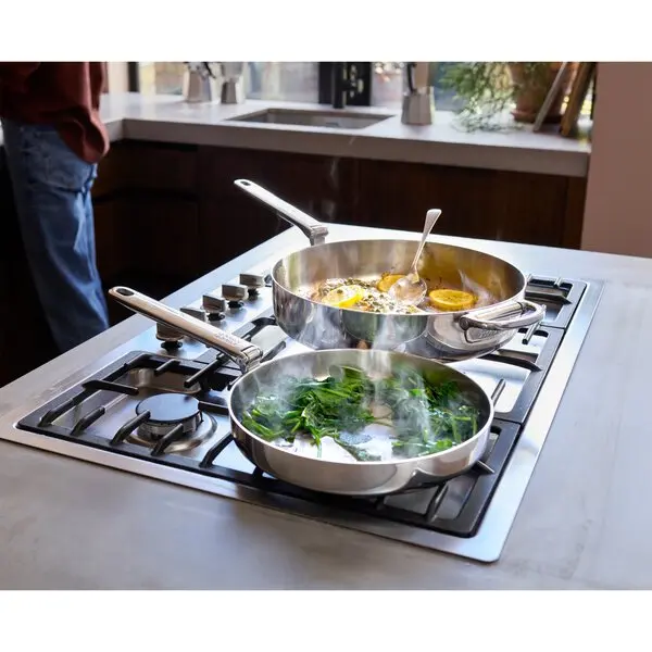 JOSEPH JOSEPH Space Steel 8 Stainless Steel Frying Pan With Folding Handle