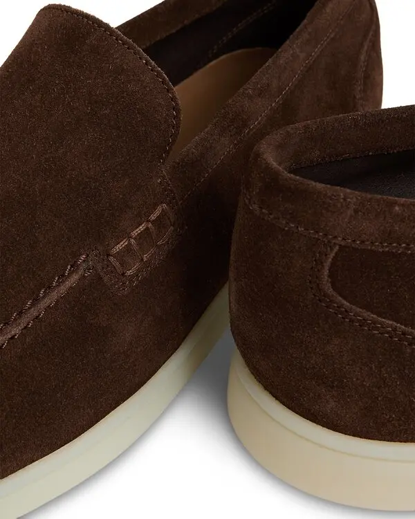 REISS Kason Slip On Loafers - Brown
