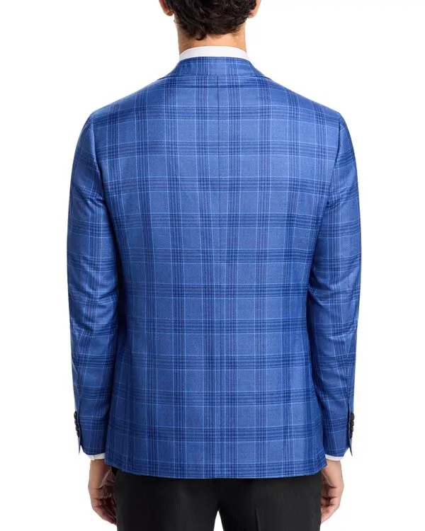 Canali Trim Fit Plaid Sport Coat