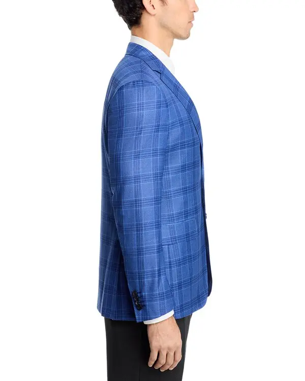 Canali Trim Fit Plaid Sport Coat