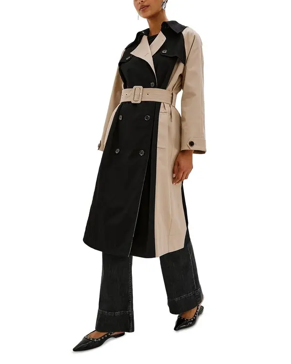 Rails Maud Colorblocked Trench Coat