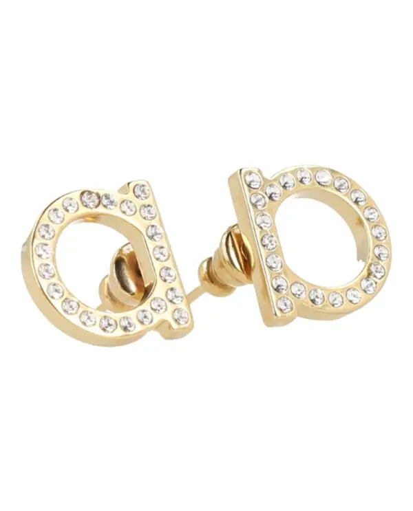 FERRAGAMO Crystal-embellished Bijoux Earrings - Yellow