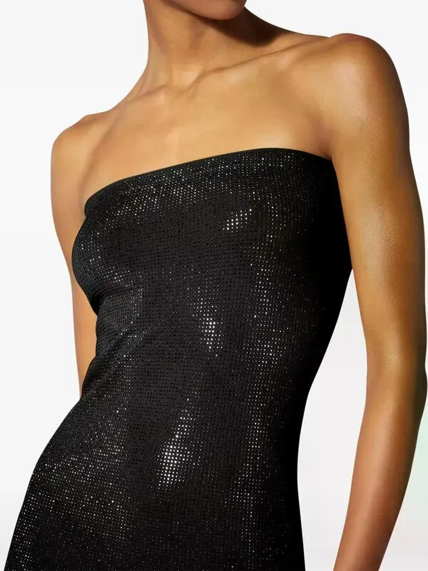 Wolford Liquid Metal Rhinestone Embellished Dress