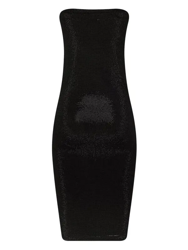 Wolford Liquid Metal Rhinestone Embellished Dress
