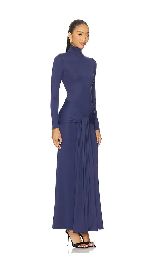 alix maxi tie front dress Bardot Alix Maxi Tie Front Dress in Burgundy