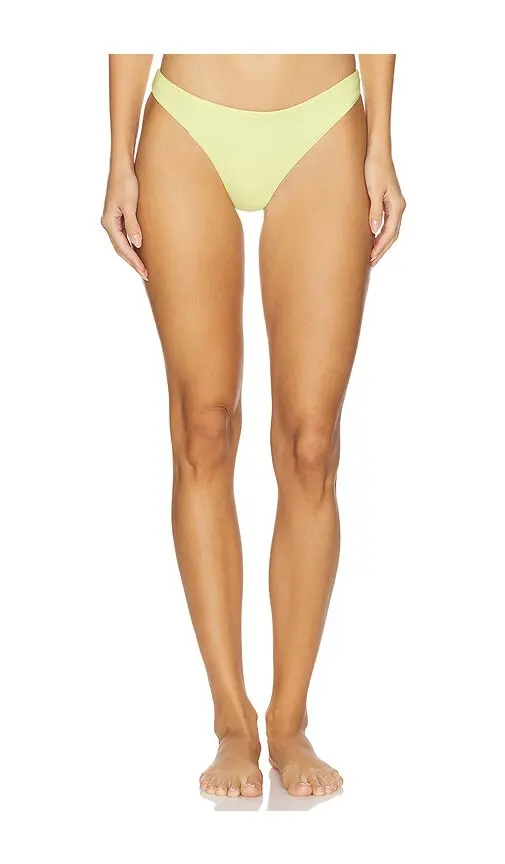 PQ Ruched Bikini Bottom - Buttercup