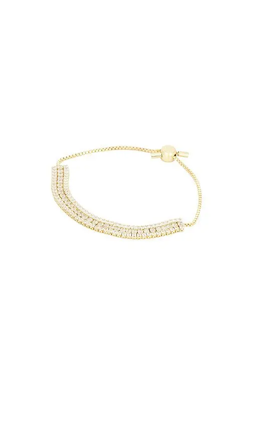 Baublebar Layered Crystal Pull Tie Bracelet - Clear