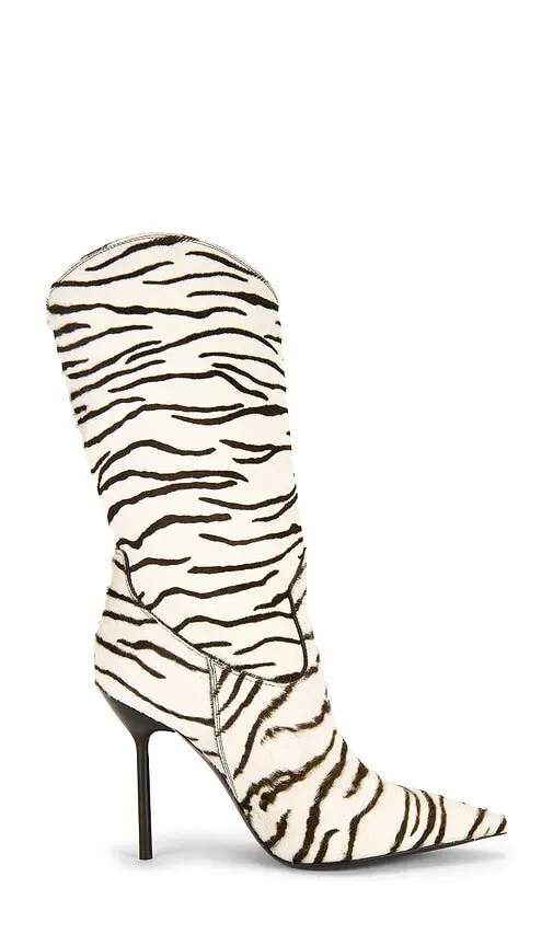 Paris Texas Lidia Western Boot 105 - White Zebra