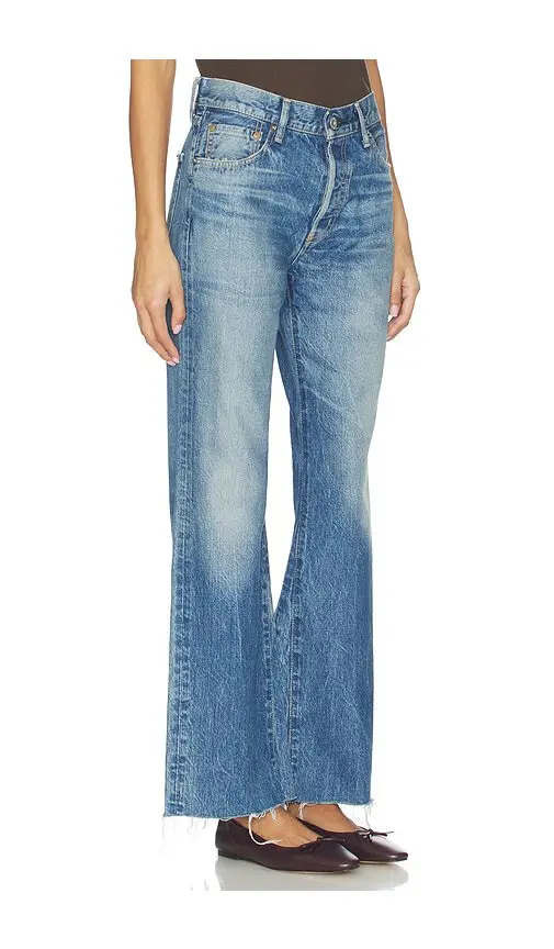 Moussy Vintage Atlantis Remake Flare Jeans - Blue