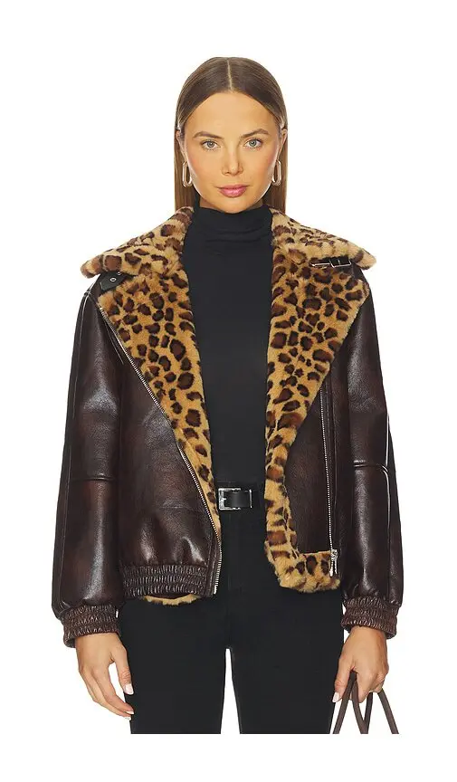 Blanknyc Faux Leather Jacket With Faux Fur